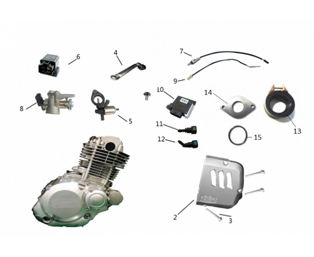 5 Mash 125 Euro 4/5 intake pipe with injector | Fast-Tronic